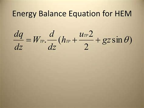 5 Homogeneous Equilibrium Model Pptx