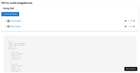 Vuetify Draggable Treeview Examples CodeSandbox