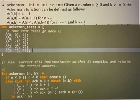Solved Ocaml：correct This Implementation So That It Compiles