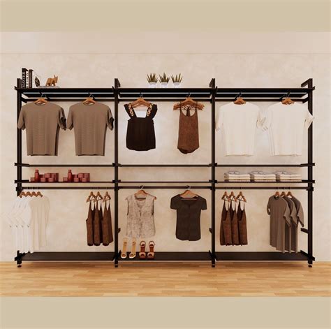 Retail Display Shelving Units 3 Bay Modern Shelving