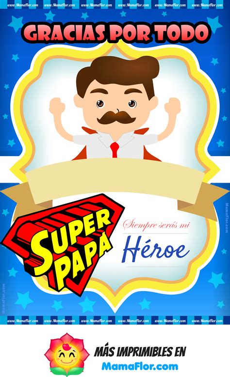≫ Tarjeta De Regalo Súper Papá Feliz Día Del Padre