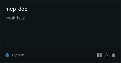Mcp Documentation Server Glama