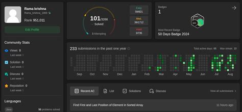 Leetcode Coding Problemsolving Continuouslearning 100questions Rama Krishna