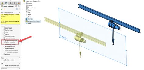 Solidworks 2019 Linked Custom Properties In Mirrored Assembly