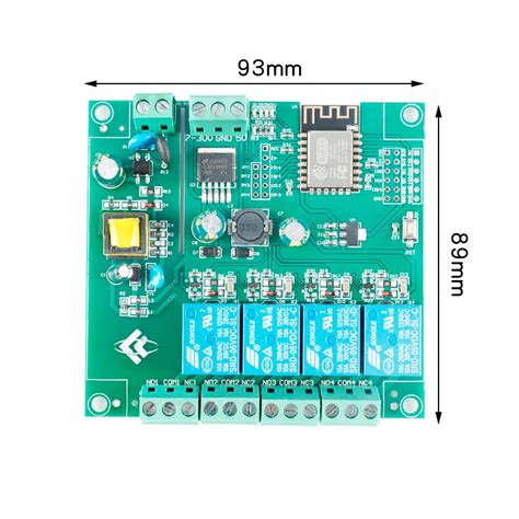 module de relais wifi esp8266 esp 12f 4 canaux ac90 250v dc7 30v 5v