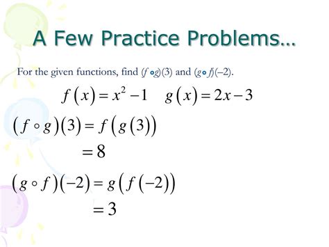 Ppt Combining Functions Algebraically Composite Functions And