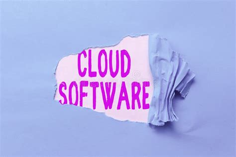 Text Showing Inspiration Cloud Software Business Concept Programs Used In Storing Accessing
