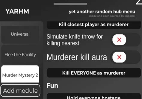Murder Mystery 2 Script Yahrm Hub Roblox Scripter