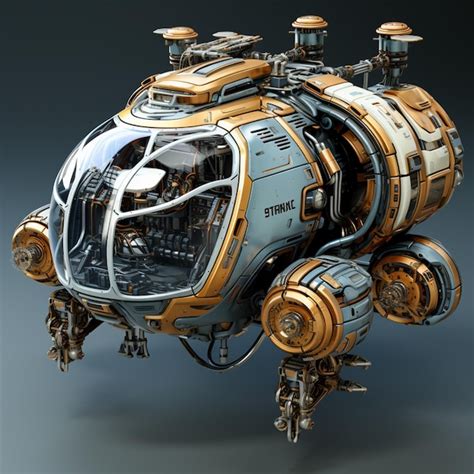 Scifi Spaceship Premium Ai Generated Image
