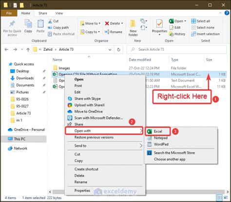open csv file in excel without formatting 2 easy ways