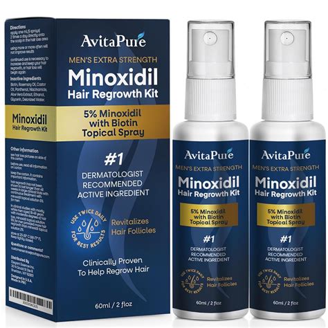 5 Minoxidil Hair Growth Serum For Men Extra Strength Treatment To