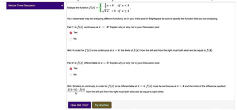 Module Three Discussion Analyze The Function Fx 12x 8 If X