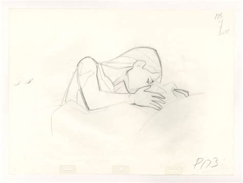 Pocahontas Kiss Rough Production Drawing Id May23180 Van Eaton