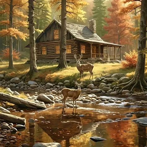 Къща в сърцето на гората онлайн пъзел