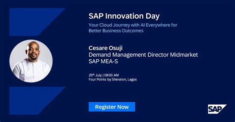 Cesare Osuji On Linkedin Sapinnovationday Ai Clouderp Nigeria Africa