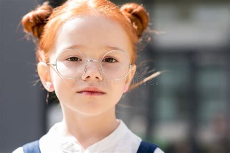 Close Up Portrait Of Beautiful Redhead Girl Stock Image Image Of