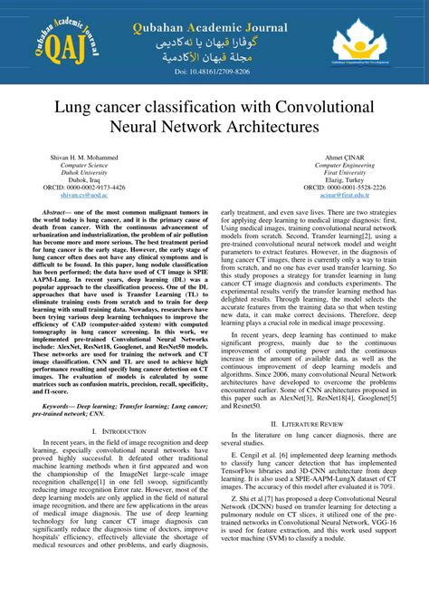 Pdf Lung Cancer Classification With Convolutional Neural Network Architectures