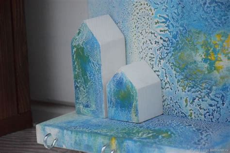 Ключница Зимнее утро из дерева хвойных пород