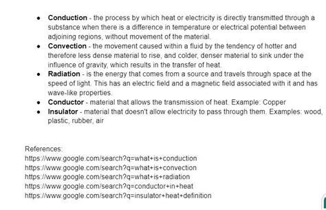 Define The Following Terms Conduction Convection Radiation Conducton Insulator Brainly Ph