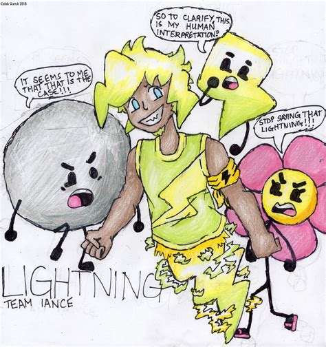 Human Lightning Bfb By Calebsketch On Deviantart