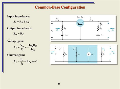 circuit diagram for common base configuration