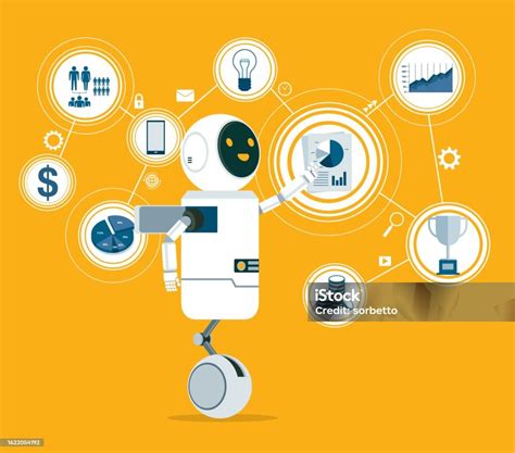 robot multitasking stock illustration download image now metaverse