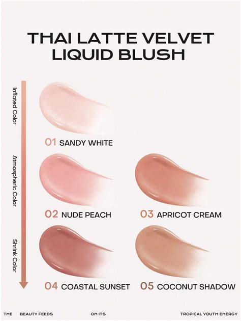 Mistine Blush Líquido Thai Latte 7g 01 Areia Branco Translúcido