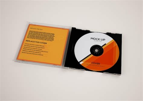 Dvd 및 표지 모형 Cd 모형 프리미엄 Psd 파일