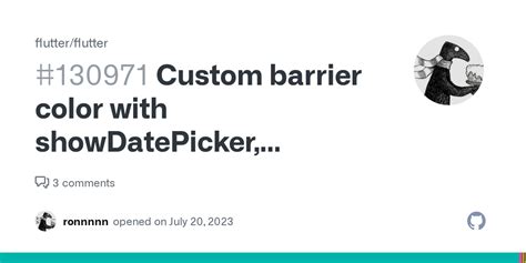 Custom Barrier Color With Showdatepicker Showtimepicker And Showaboutdialog · Issue 130971