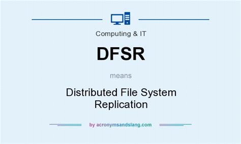 dfsr distributed file system replication in computing and it by
