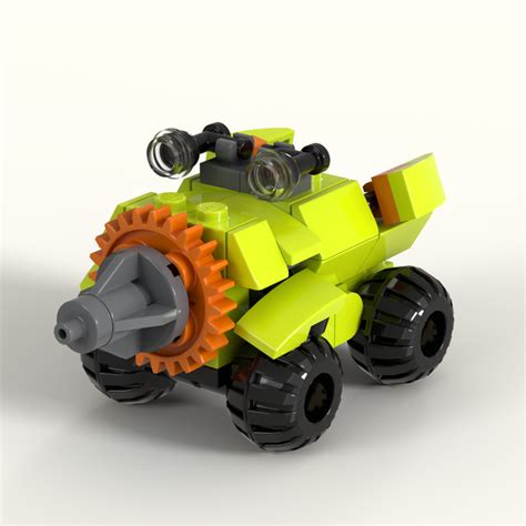 Lego Moc Microscale Thunder Driller By Brickhoi Rebrickable Build With Lego