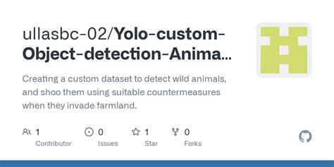 Github Ullasbc 02yolo Custom Object Detection Animal Class