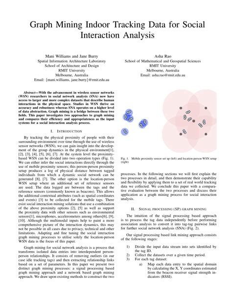 Pdf Graph Mining Indoor Tracking Data For Social Interaction Analysis