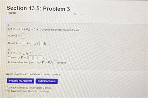 section 13 5 problem 3 1 point i let