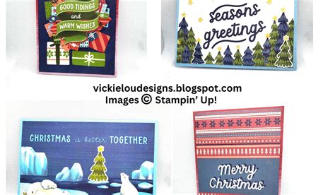 Vickie Lou Designs Batch Making Christmas Cards Usung Beary Christmas
