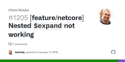 Featurenetcore Nested `expand` Not Working · Issue 1205 · Odatawebapi · Github