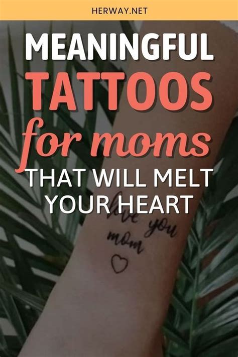 42 Meaningful Tattoos For Moms That Will Melt Your Heart Mom Tattoos