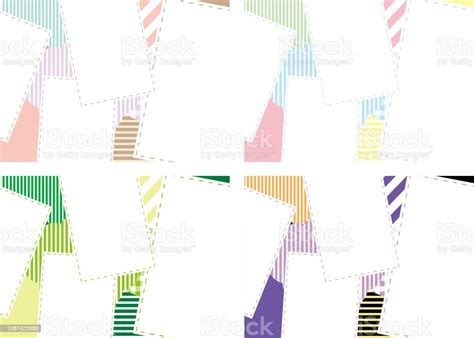 다양한 패턴 스트라이프 깅엄 체크 닷의 패치워크 스피치 버블 일러스트레이션 세트 0명에 대한 스톡 벡터 아트 및 기타 이미지 0명 구름 귀여운 Istock