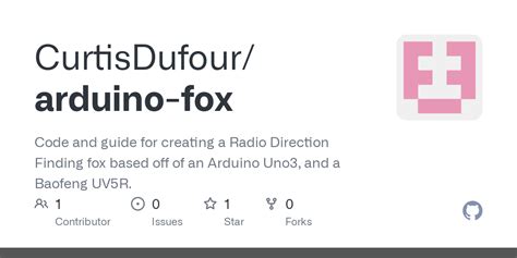 Github Curtisdufour Arduino Fox Code And Guide For Creating A Radio