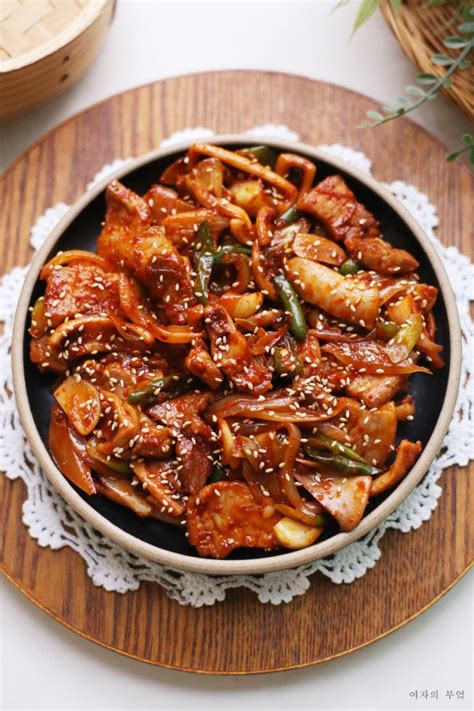 백종원 매운 오징어볶음 레시피 만들기 오삼불고기 양념 오징어요리 오징어삼겹살볶음 네이버 블로그