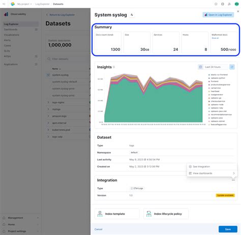 Dataset Health Flyout Summary Section Issue Elastic Kibana GitHub