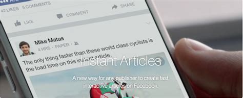 Facebook Paywall Pour Les Articles Instantanés