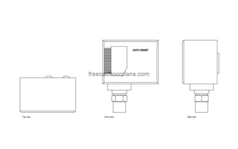 Pressure Switch Free Cad Drawings