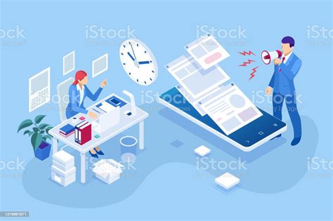 등등 측정 프로젝트 마감일 성공으로 가는 길에 시간 관리 시간 관리 프로젝트 계획 일정을 작업하는 과로 한 남자의 기한 개념 복종에 대한 스톡 벡터 아트 및 기타 이미지