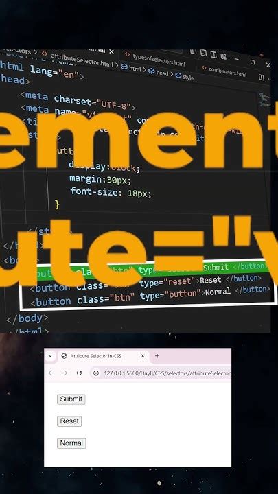 Css Attribute Selector Yourtechassist Css Webdesign Tamil Shorts Youtube