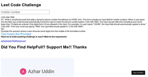 Leetcode Phonenumber Formatting Codesandbox Leetcode Phonenumber Formatting Codesandbox