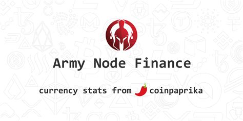 Cours Army Node Finance Army Graphiques Marketcap Marchés