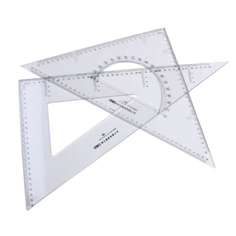 PDD Powerful Large Triangle Ruler Triangular Plate Set Drawing Ruler Measuring Angle 45 Degree