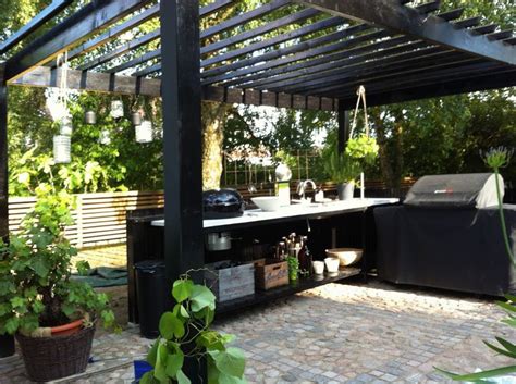 Diy Uteplats Pergola Utomhuskök