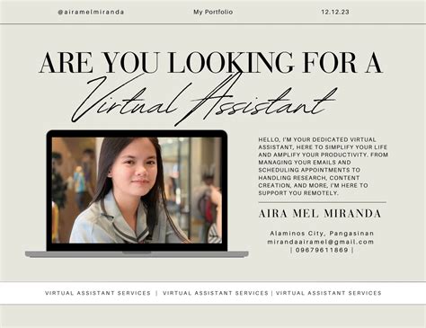 Portfolio Virtual Assistant Behance